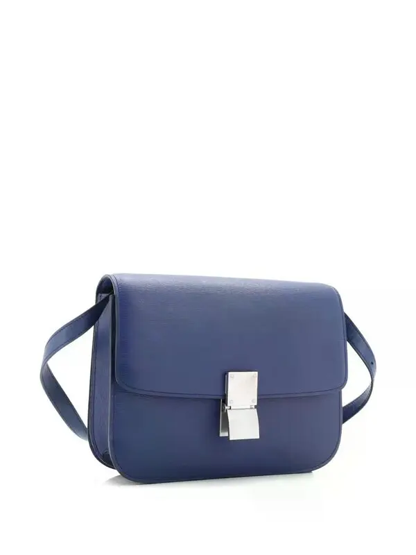 Celine Classic Box Medium Crossbody Bag Grainy Leather - Blue