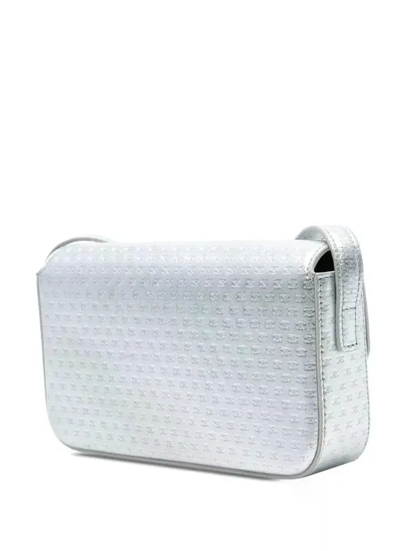 Celine Triomphe All Over Laminated Calfskin Claude Shoulder Bag