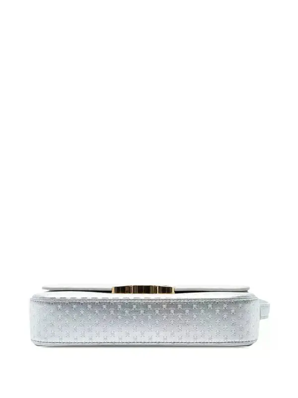 Celine Triomphe All Over Laminated Calfskin Claude Shoulder Bag