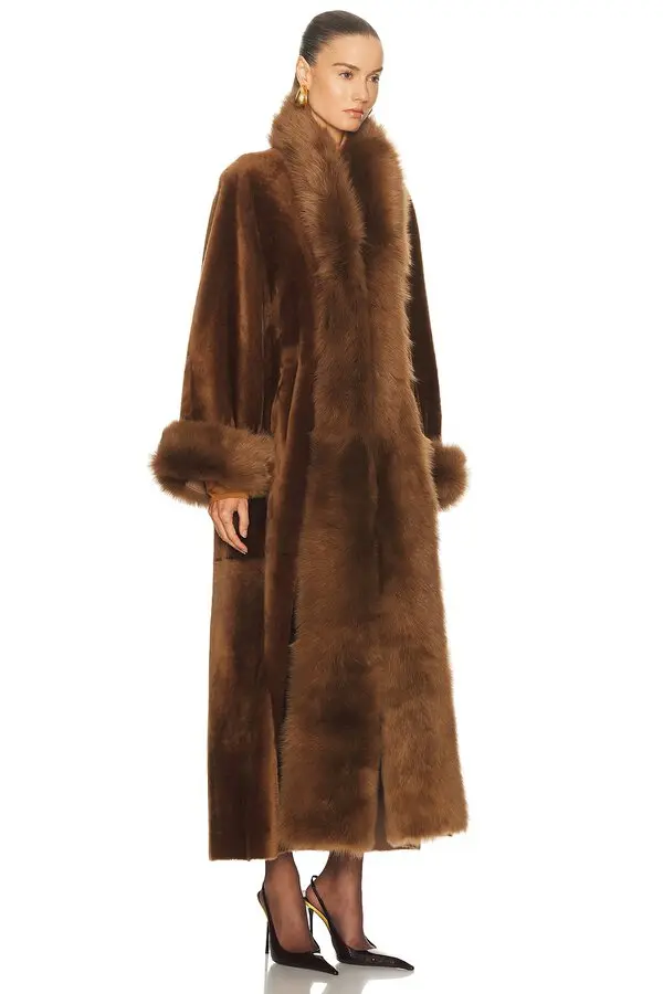 Nour Hammour Sima Grand Shearling Coat