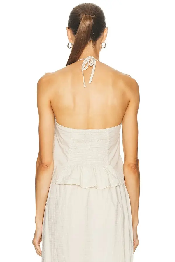 DEIJI STUDIOS Strap Top - Bone Check