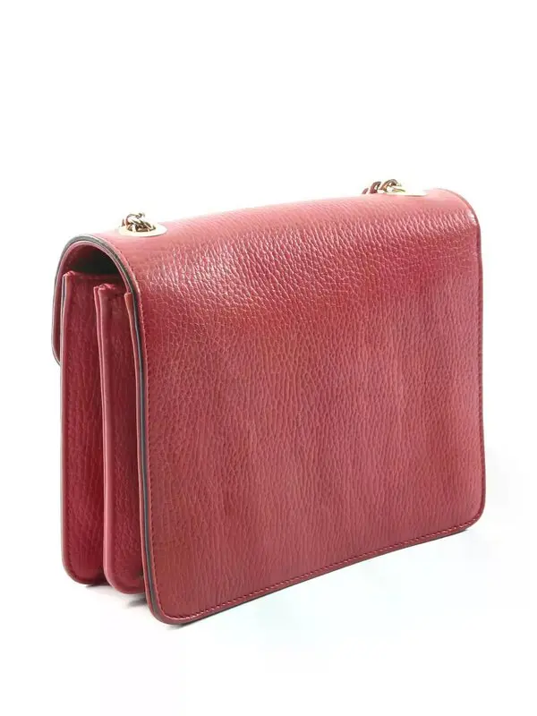 Gucci 2000s Interlocking G Shoulder Bag - Red