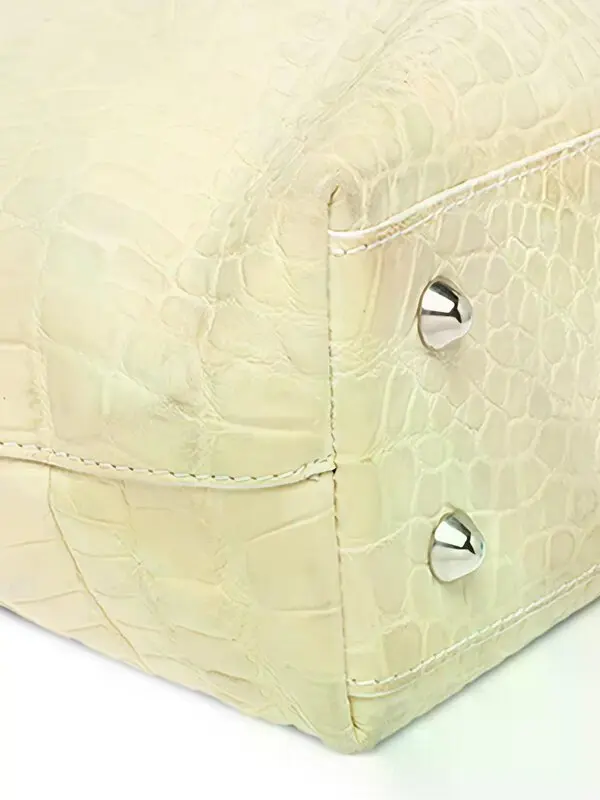 Furla Croc Embossed Leather Tote
