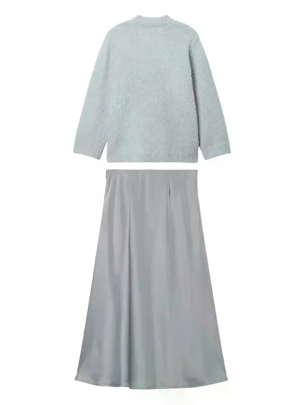 B+AB Sweater And Skirt Set - Grey