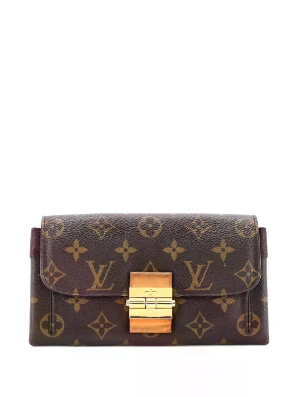 LOUIS VUITTON Elysee Wallet Monogram Canvas And Leather Small Wallets - Brown