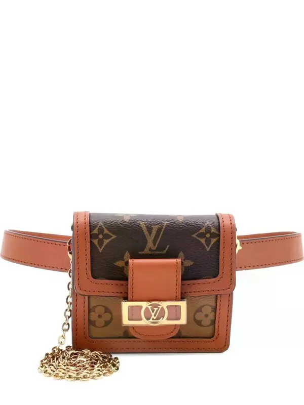 LOUIS VUITTON Dauphine Bumbag Reverse Monogram Canvas Bb Belt Bag - Brown