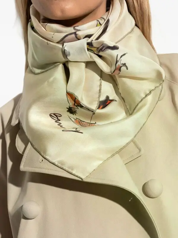 Burberry Printed Silk Scarf