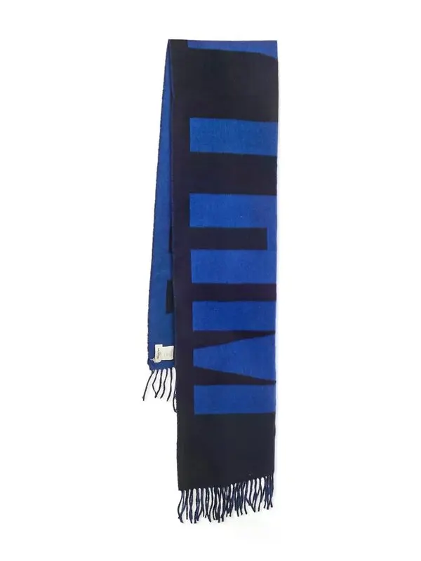 Zadig&Voltaire 2010s Striped Reversible Scarf - Blue