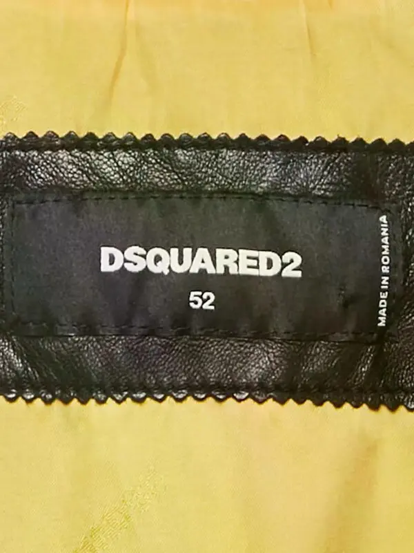 Dsquared2 Leather Biker Jacket