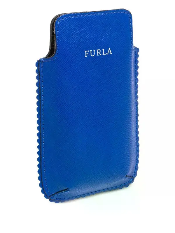 Furla Scallop-trim Phone Case - Blue