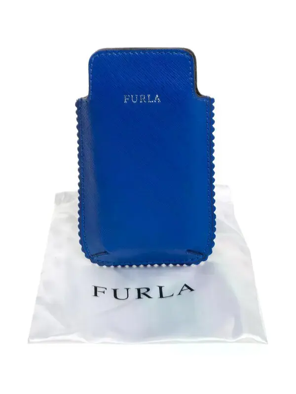 Furla Scallop-trim Phone Case - Blue