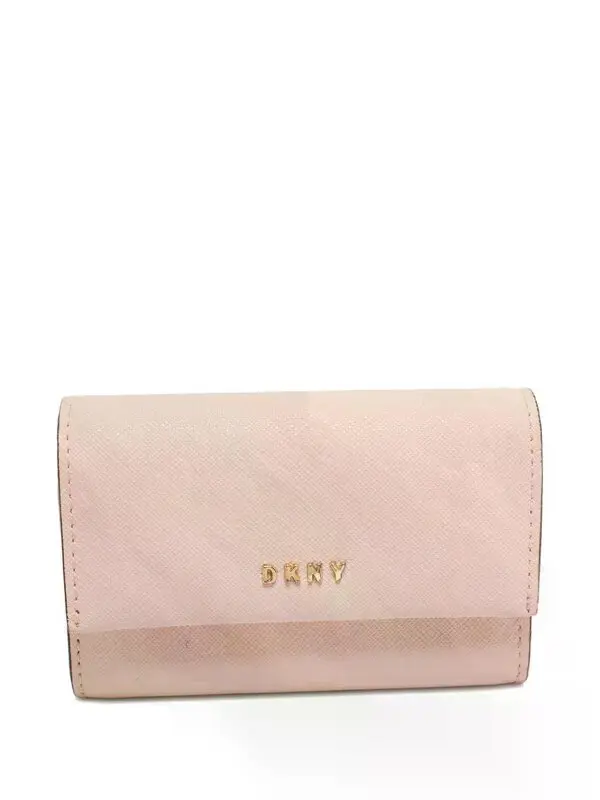 Dkny Logo-lettering Wallet - Pink