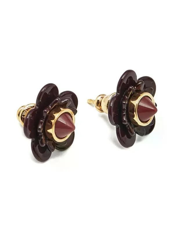 Fendi Blossom Flower Stud Earrings