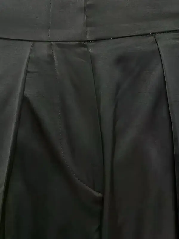 Emporio Armani Satin Pleated Trousers