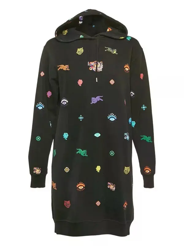 Kenzo Printed Hooded Mini Dress