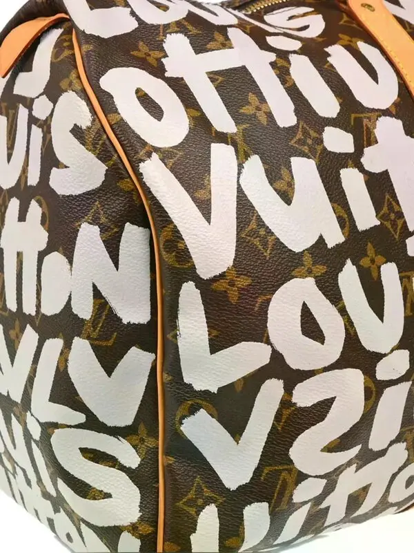 LOUIS VUITTON Keepall 50 Travel Bag X Stephen Sprouse Graffiti - Neutrals