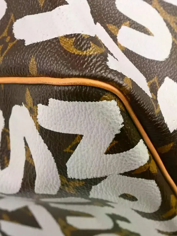 LOUIS VUITTON Keepall 50 Travel Bag X Stephen Sprouse Graffiti - Neutrals