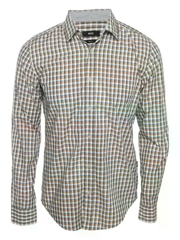 BOSS Checked Cotton Shirt