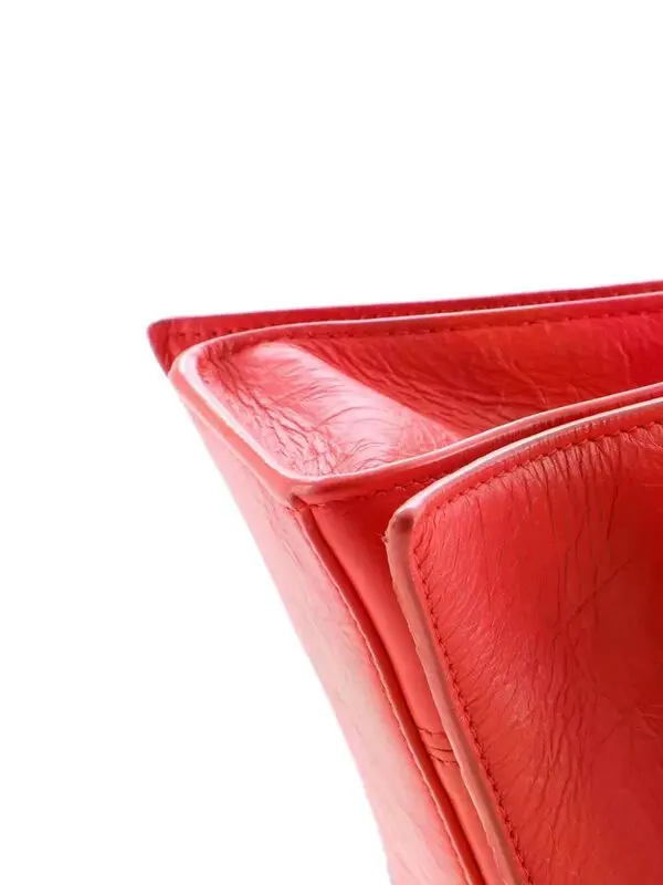 Balenciaga Crush Chain Flap Small Crossbody Bag - Red