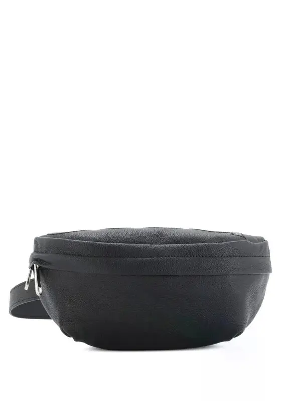 Gucci Leather Belt Bag With Gg Coated Canvas