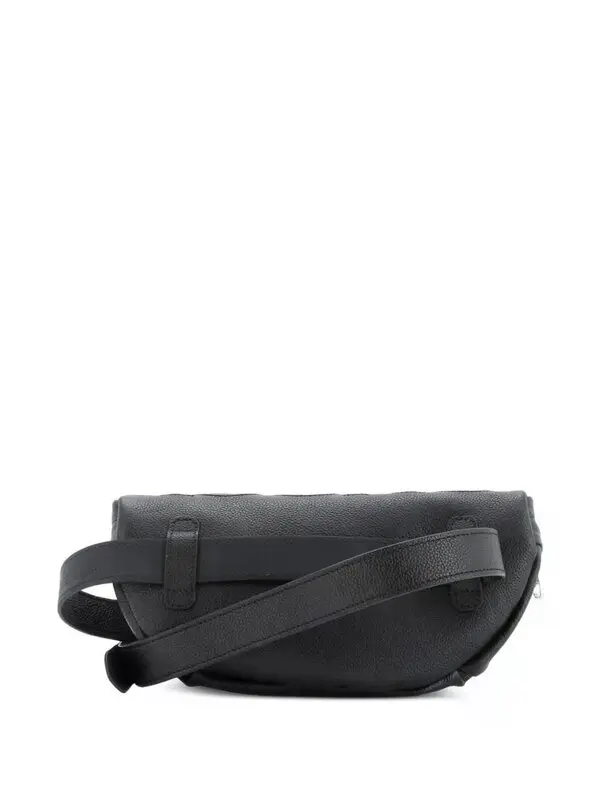Gucci Leather Belt Bag With Gg Coated Canvas