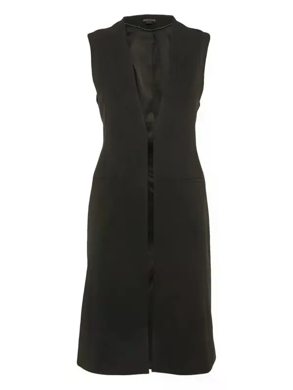 Alice + Olivia Sleeveless Crepe Coat