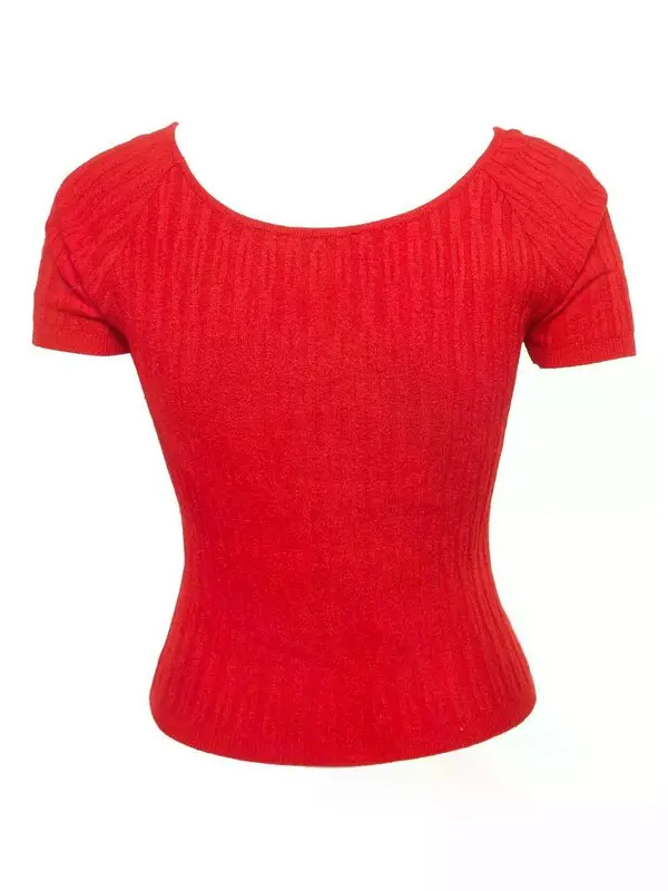 Thierry Mugler Ribbed Knit Top