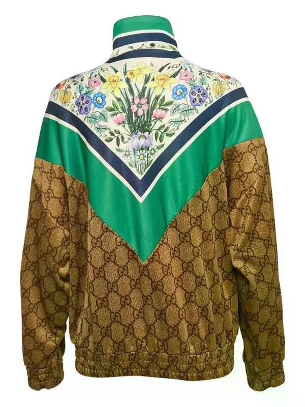 Gucci Floral Gg Track Jacket - Brown