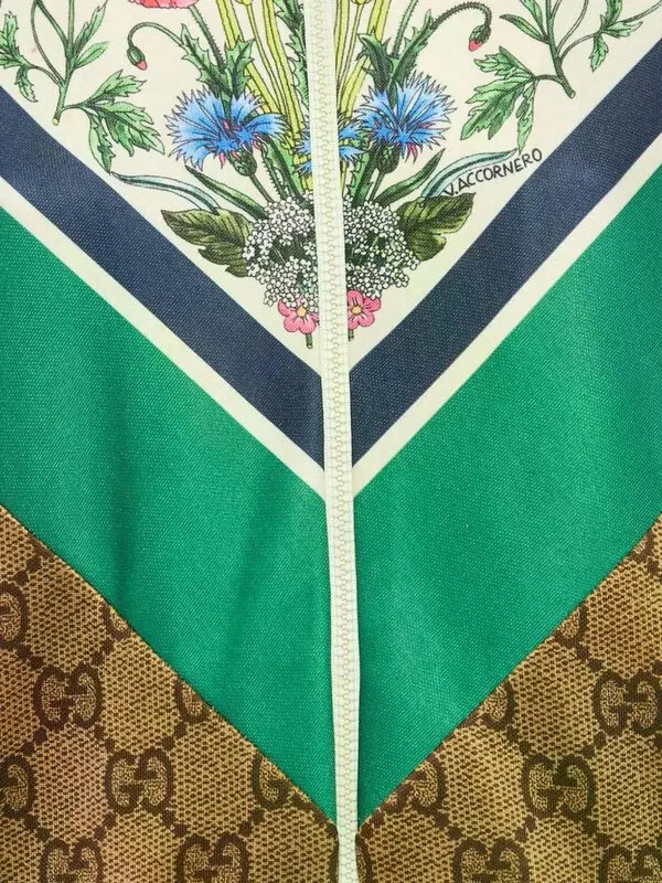 Gucci Floral Gg Track Jacket - Brown