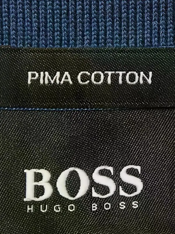 BOSS Logo-detail Cotton Polo Shirt - Grey