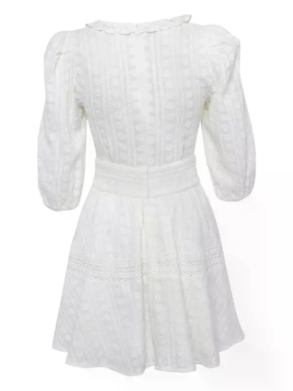 Sandro Cotton Dress With Embroidery