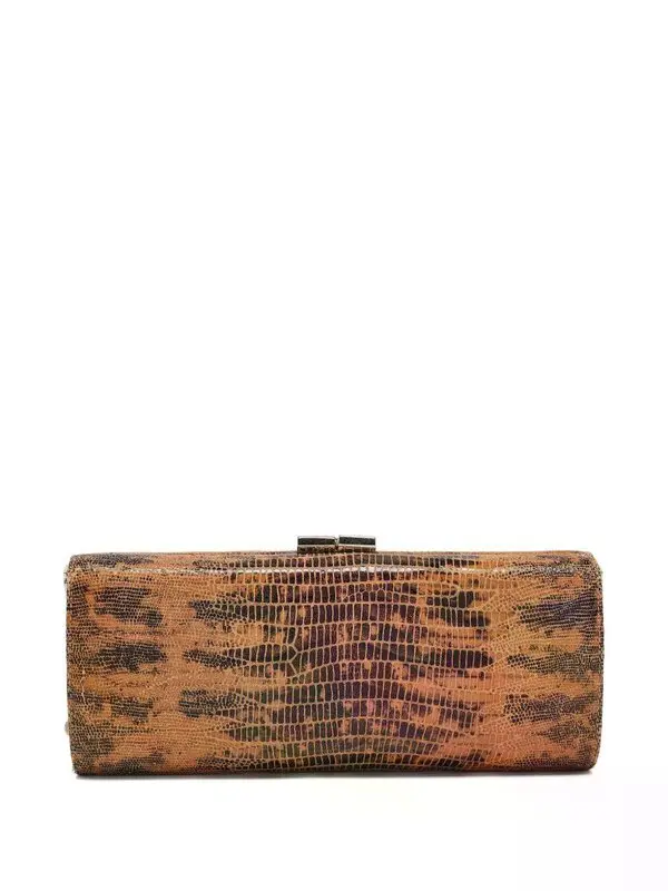 JIMMY CHOO Snakeskin-pattern Clutch Bag