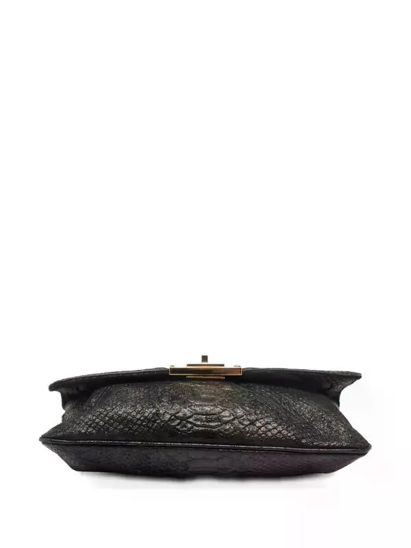 Michael Kors Python-embossed Leather Chain Bag