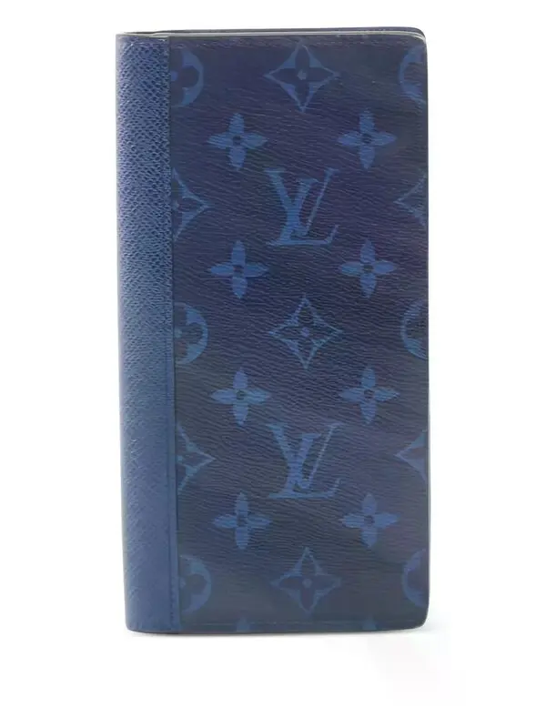 LOUIS VUITTON 2021 Brazza Wallet - Blue