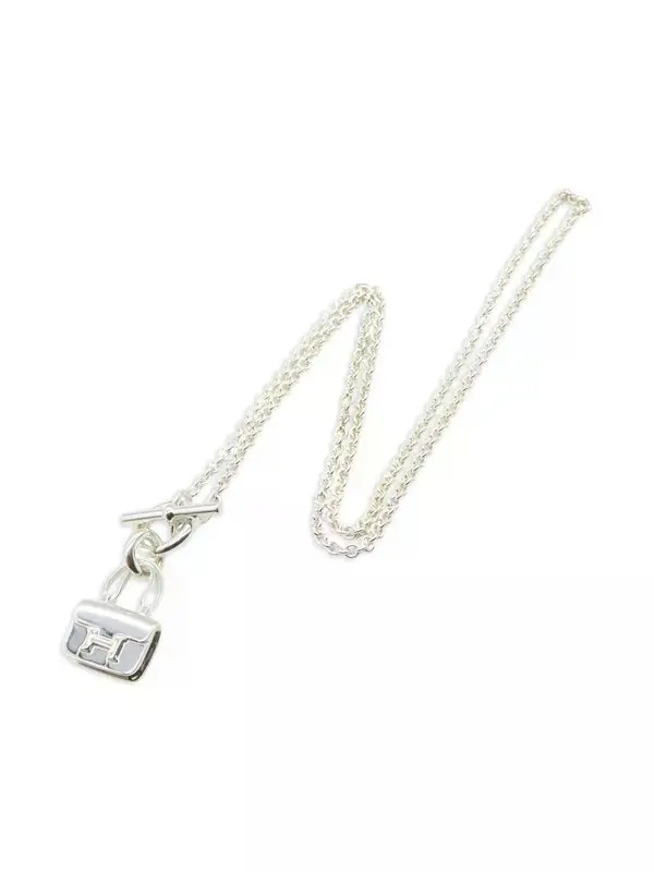 Hermès 2010s Amulettes Constance Necklace - Silver