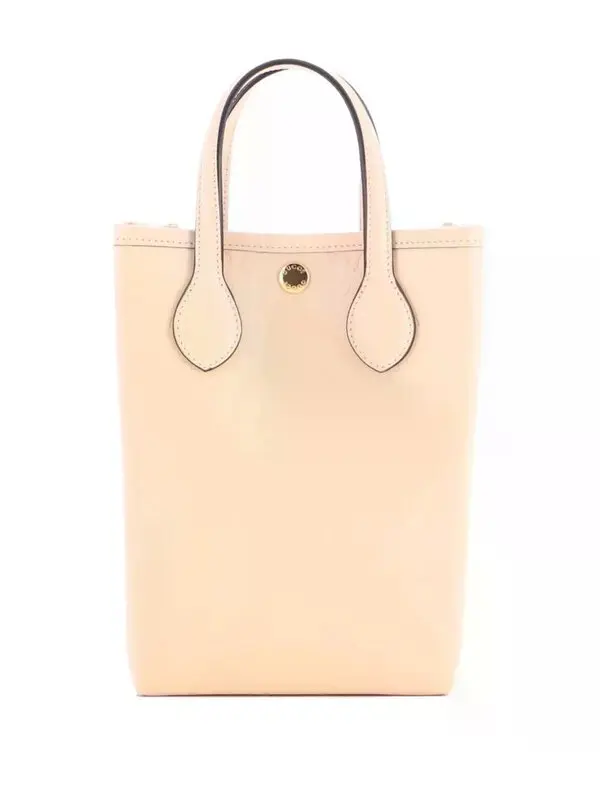 Gucci Vertical Gg Embossed Leather Mini Tote - Neutrals