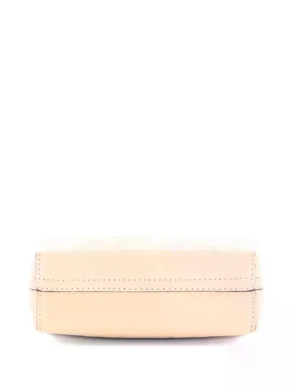 Gucci Vertical Gg Embossed Leather Mini Tote - Neutrals