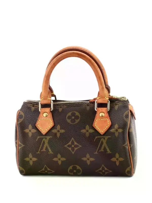 LOUIS VUITTON Speedy Mini Hl Handbag Monogram Canvas - Brown