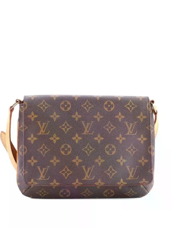 LOUIS VUITTON Musette Tango Handbag Monogram Canvas - Brown