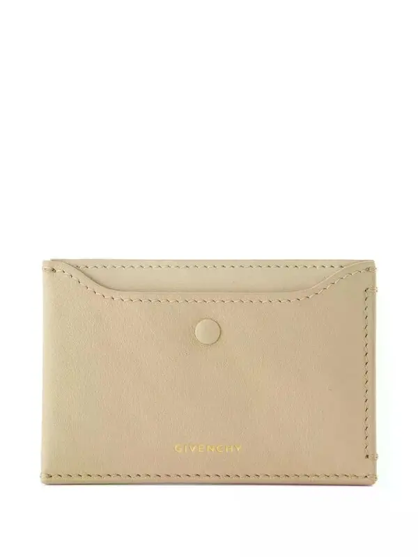 Givenchy Day Embossed-logo Leather Card Holder - Neutrals