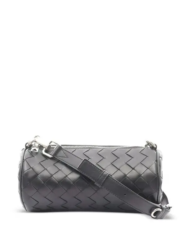 Bottega Veneta 2010s Barrel-shape Shoulder Bag - Black
