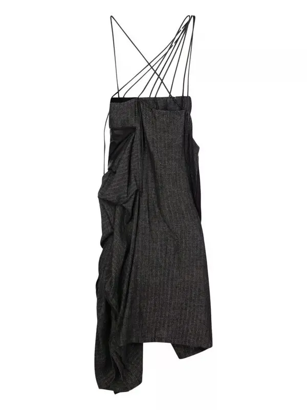 Yohji Yamamoto Ruched Midi Skirt
