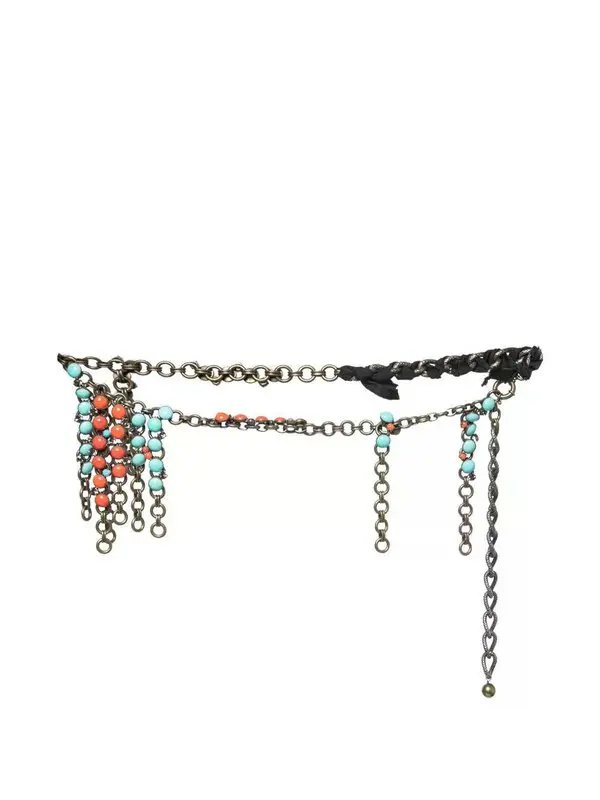 LANVIN Beaded Chain Belt - Metallic