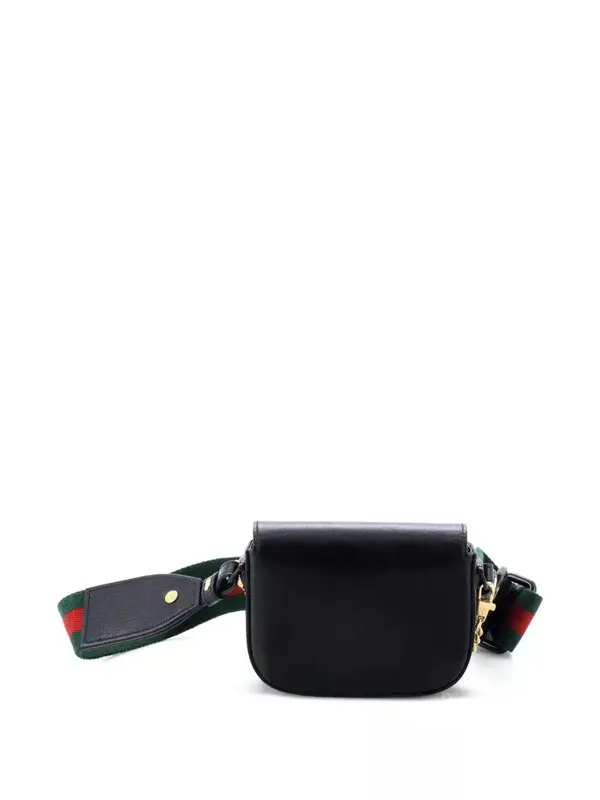 Gucci Horsebit 1955 Flap Wallet With Strap - Black