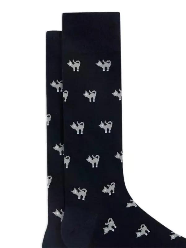 Paul Smith Cat-motif Crew Socks