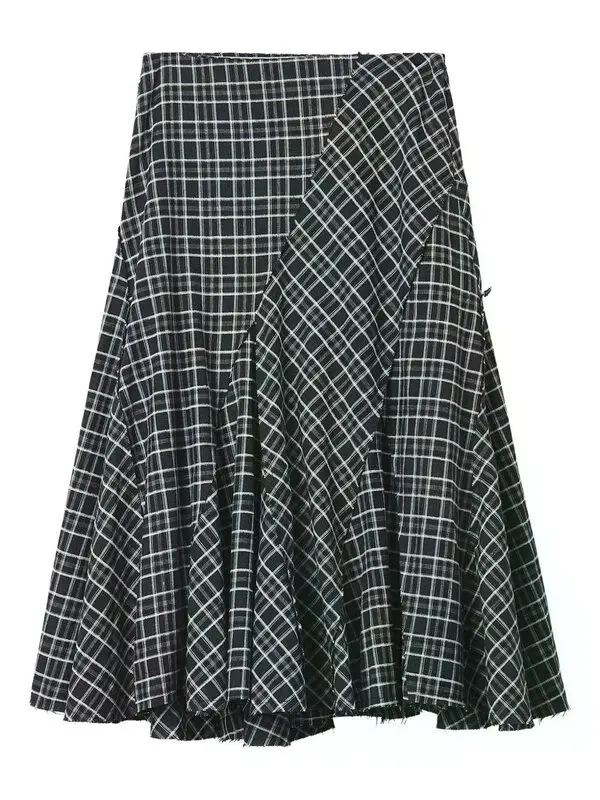 B+AB Checked Skirt