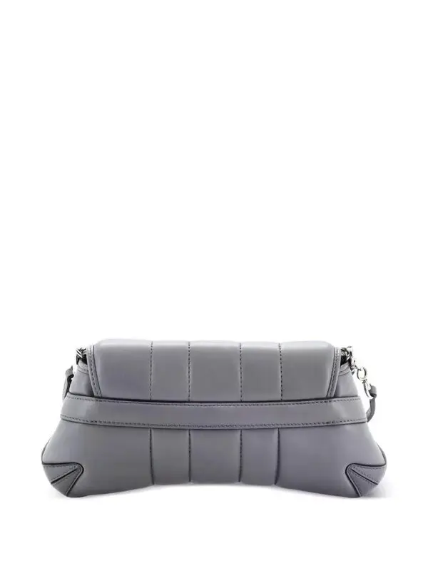 Gucci Horsebit Chain Quilted Leather Shoulder Bag - Grey