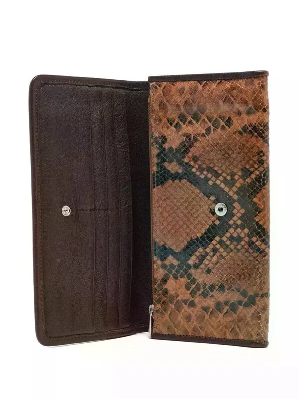 Longchamp 2000 Snakeskin Wallet - Brown