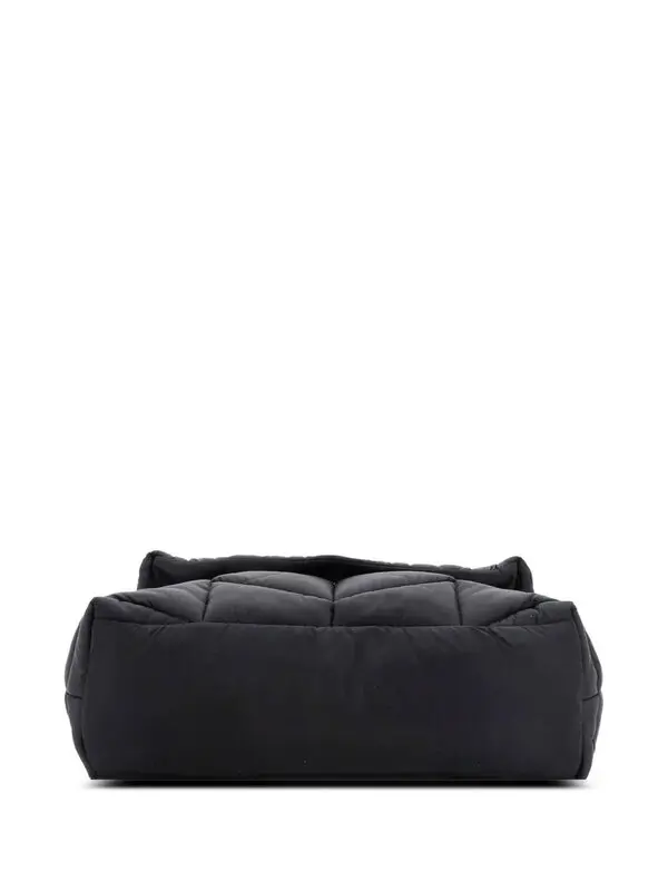 Saint Laurent Loulou Puffer Econyl Shoulder Bag - Black