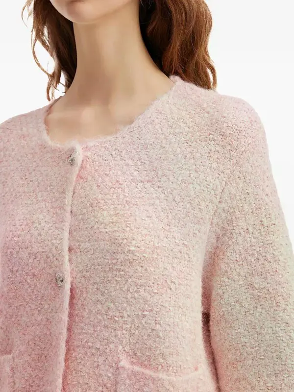 B+AB Buttoned Cardigan With Pockets - Pink